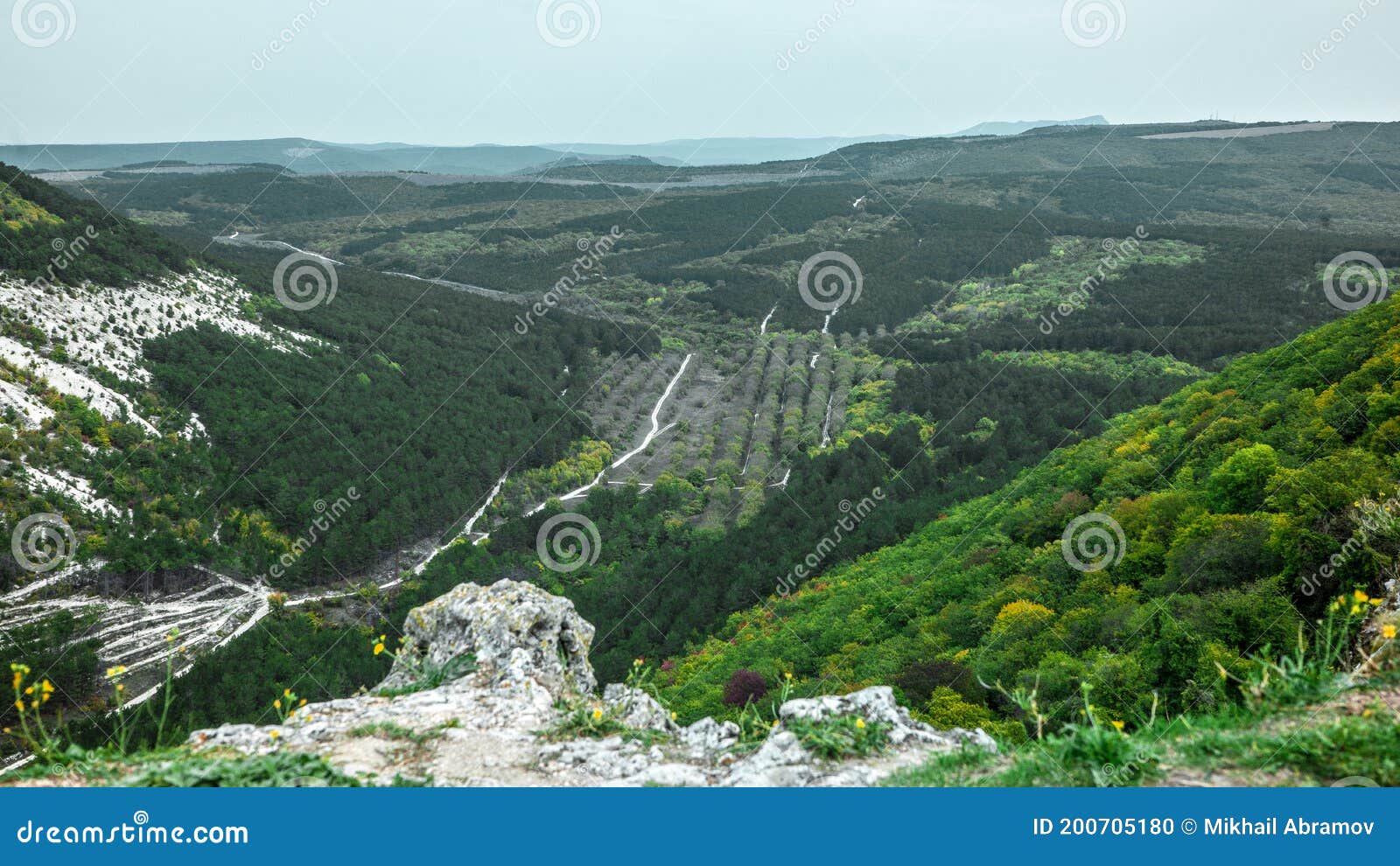View from the Top of the Crimean Mountains, from Which a Beautiful View ...