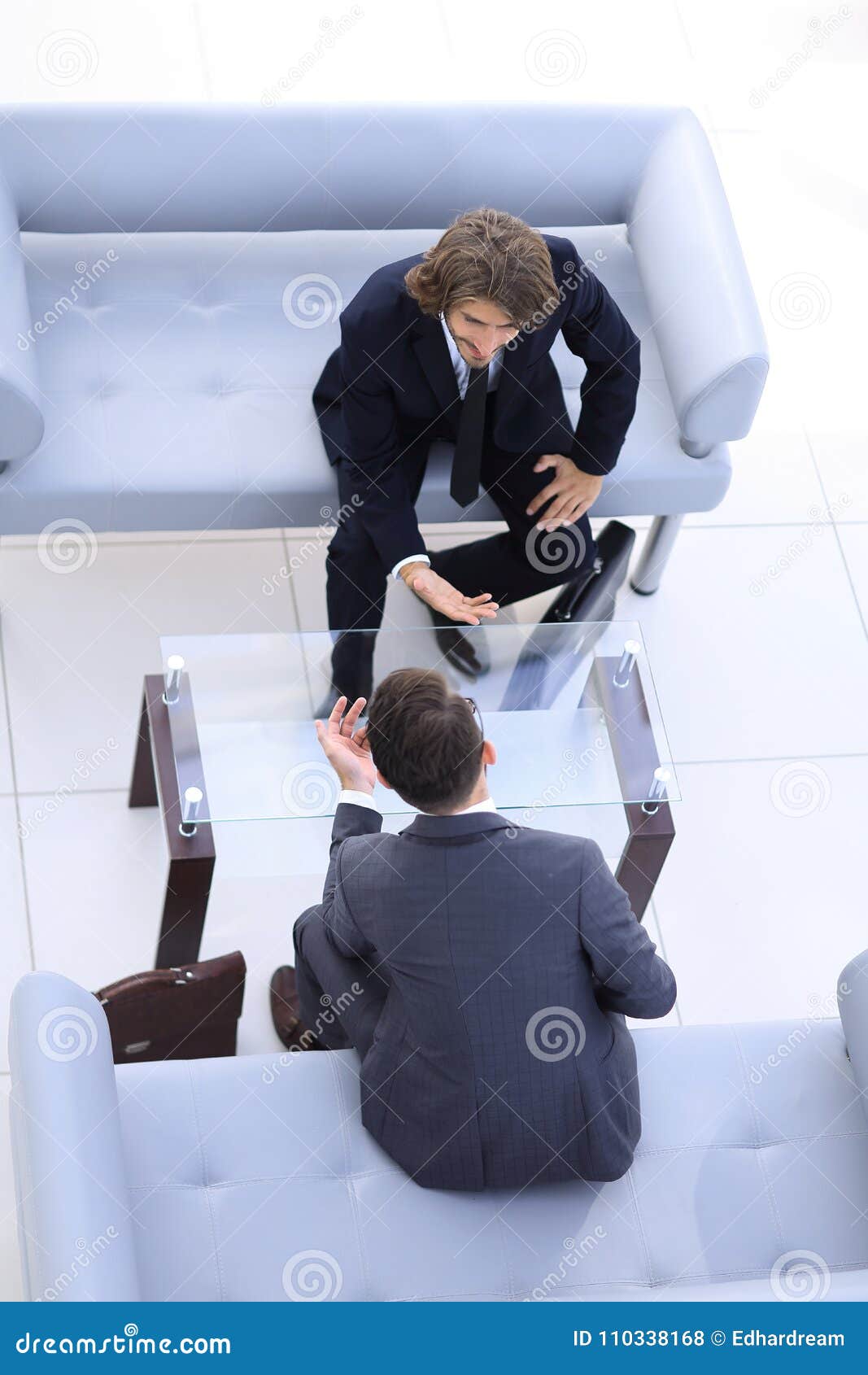 Dialogue between Two Business People Stock Photo - Image of ...