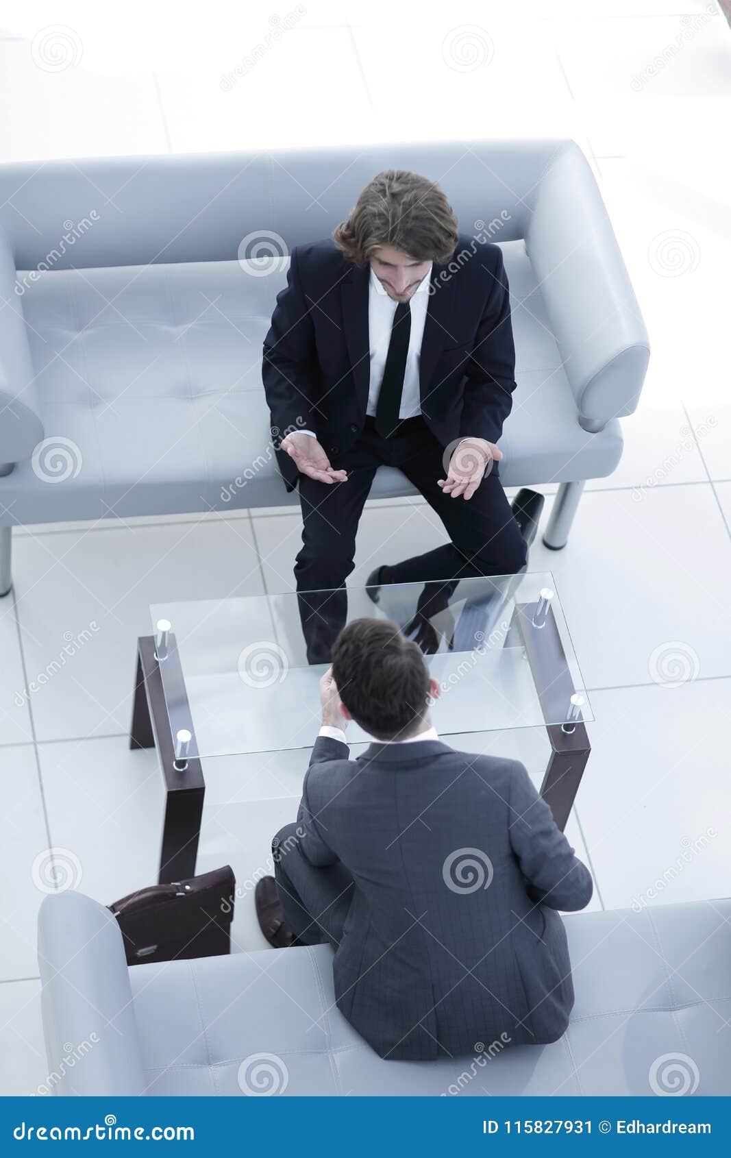 Dialogue between Two Business People Stock Image - Image of executive ...