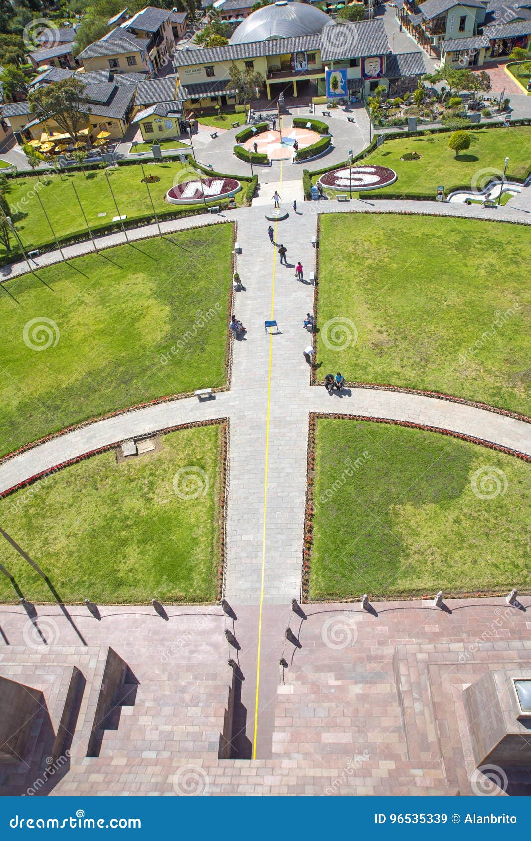 View from the Top of an Equatorial Monument Editorial Stock Image ...