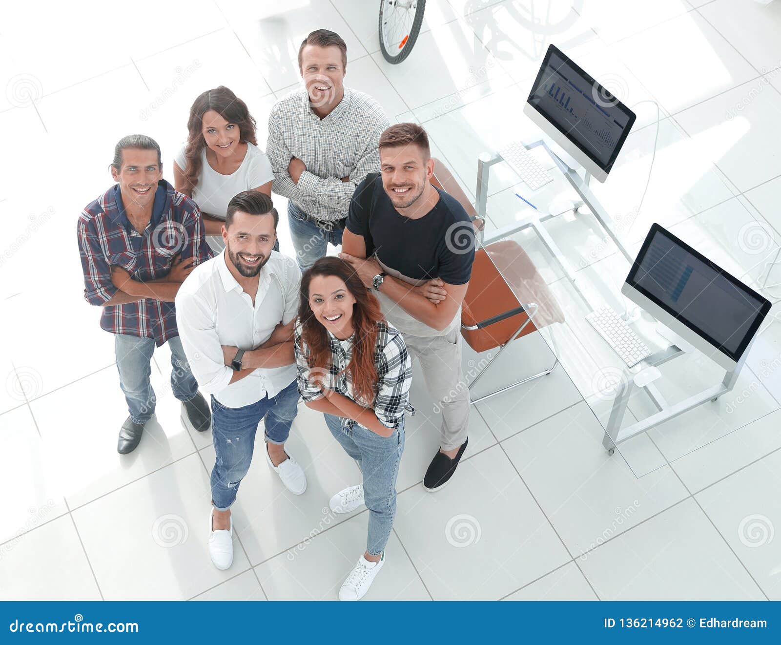 Group of Creative Professionals Standing in Office Stock Photo - Image ...