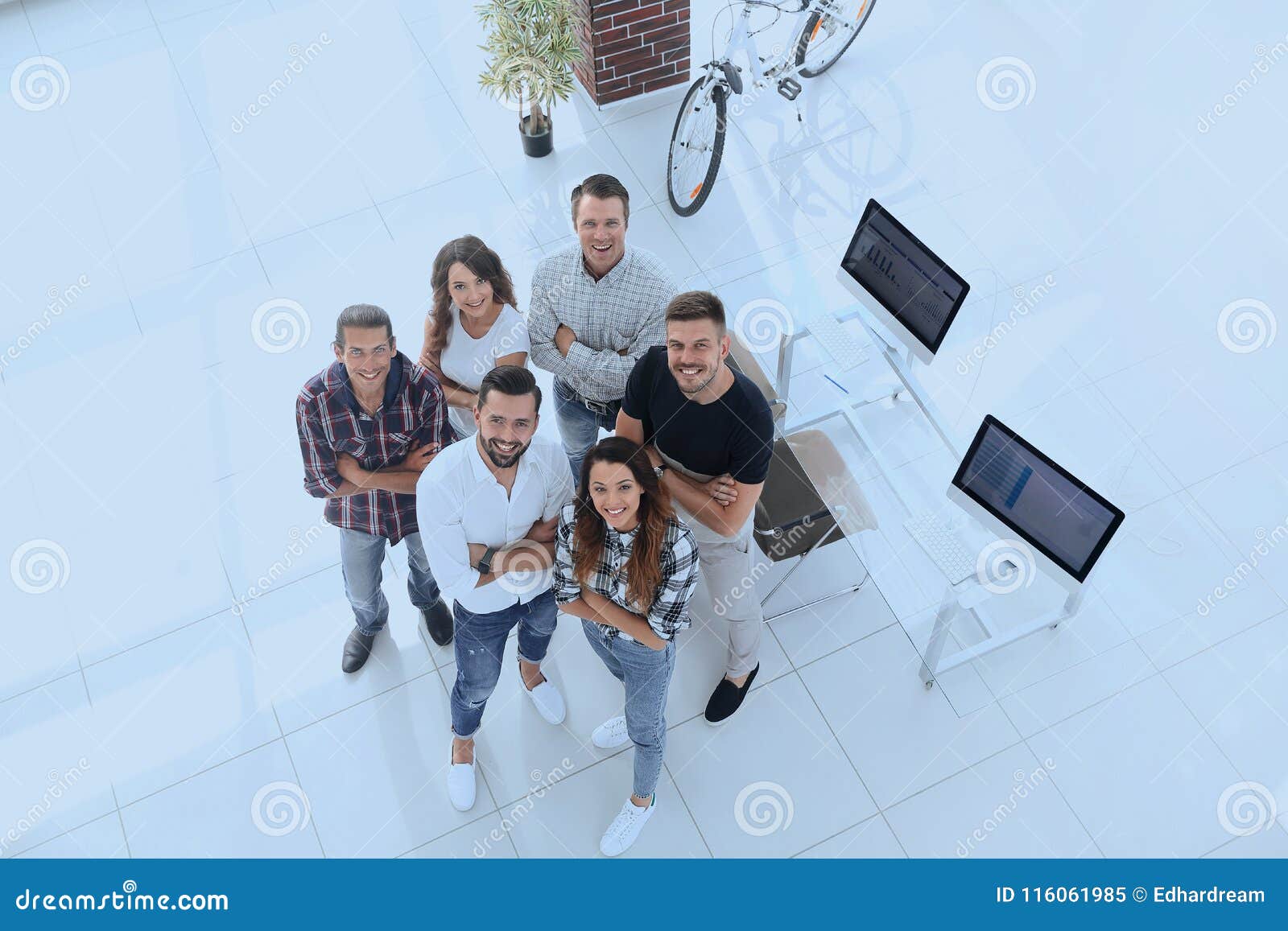 Group of Creative Professionals Standing in Office Stock Image - Image ...