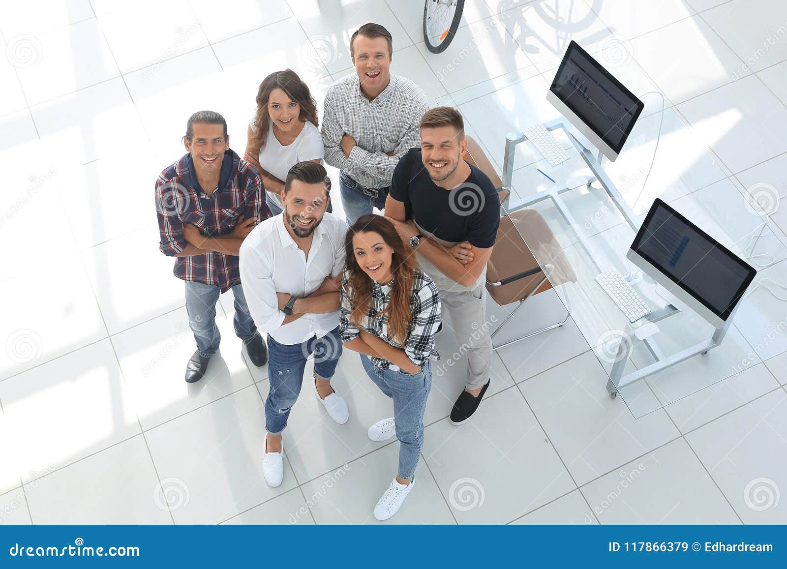 Group of Creative Professionals Standing in Office Stock Image - Image ...