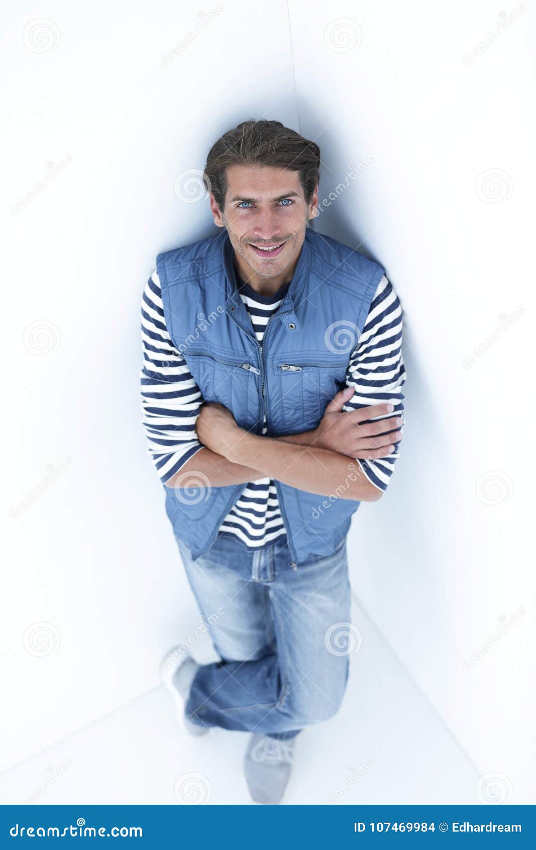 View from the Top.modern Smiling Guy Stock Photo - Image of shirt ...