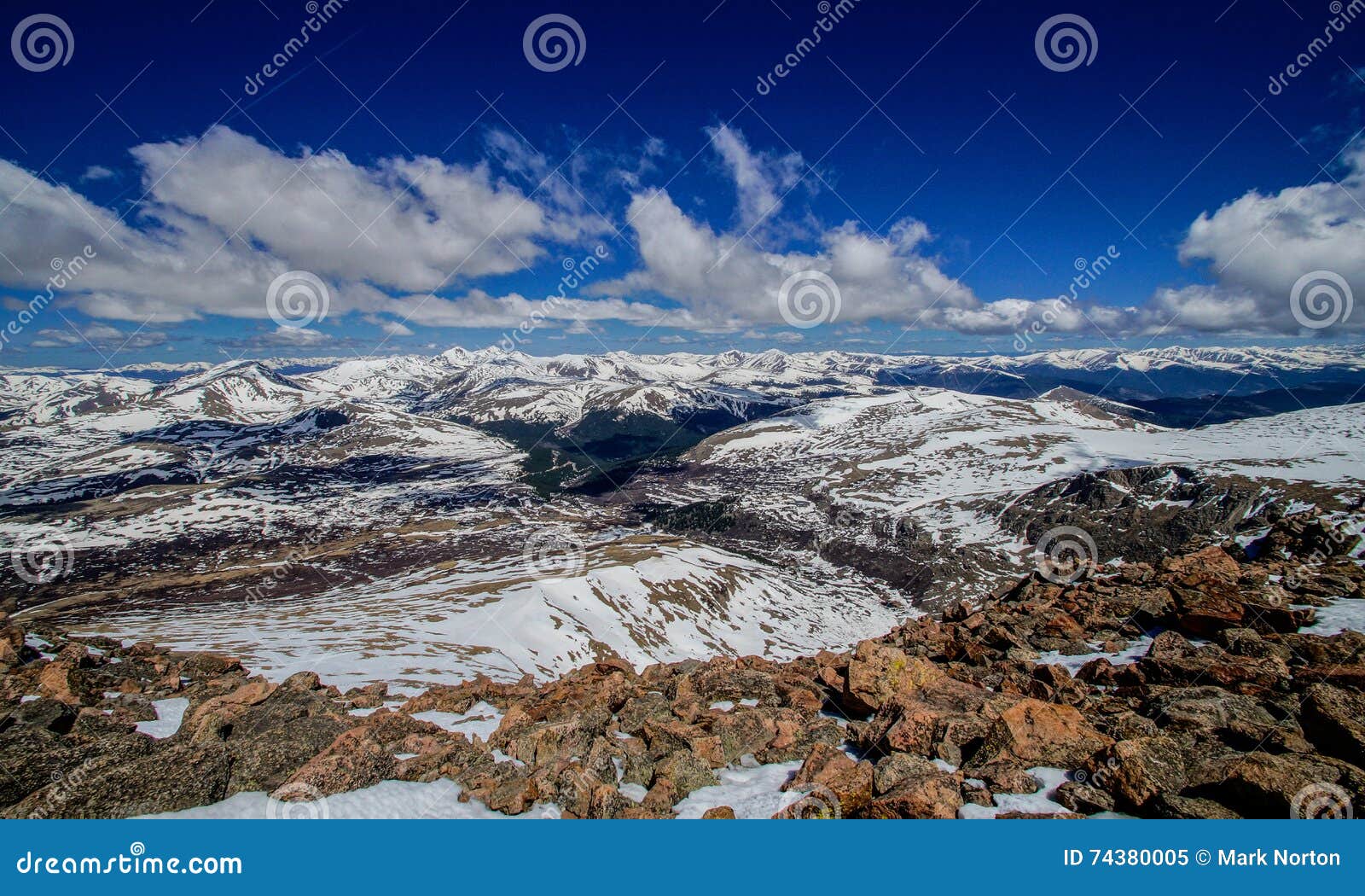 A View from the Top of Mount Bierstadt Stock Image - Image of colorado ...