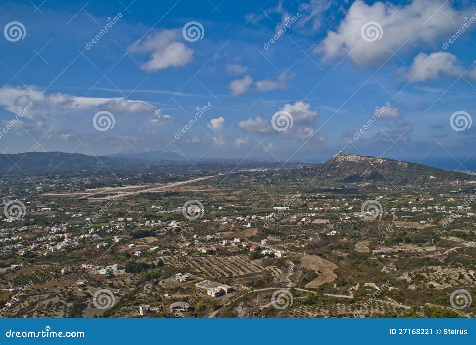View from the Top of the Mountain Filerimos Stock Image - Image of ...