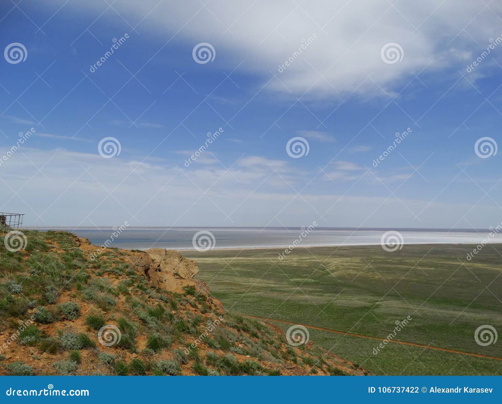 The View from the Top of a Mountain on a Vast Plain Stock Photo - Image ...