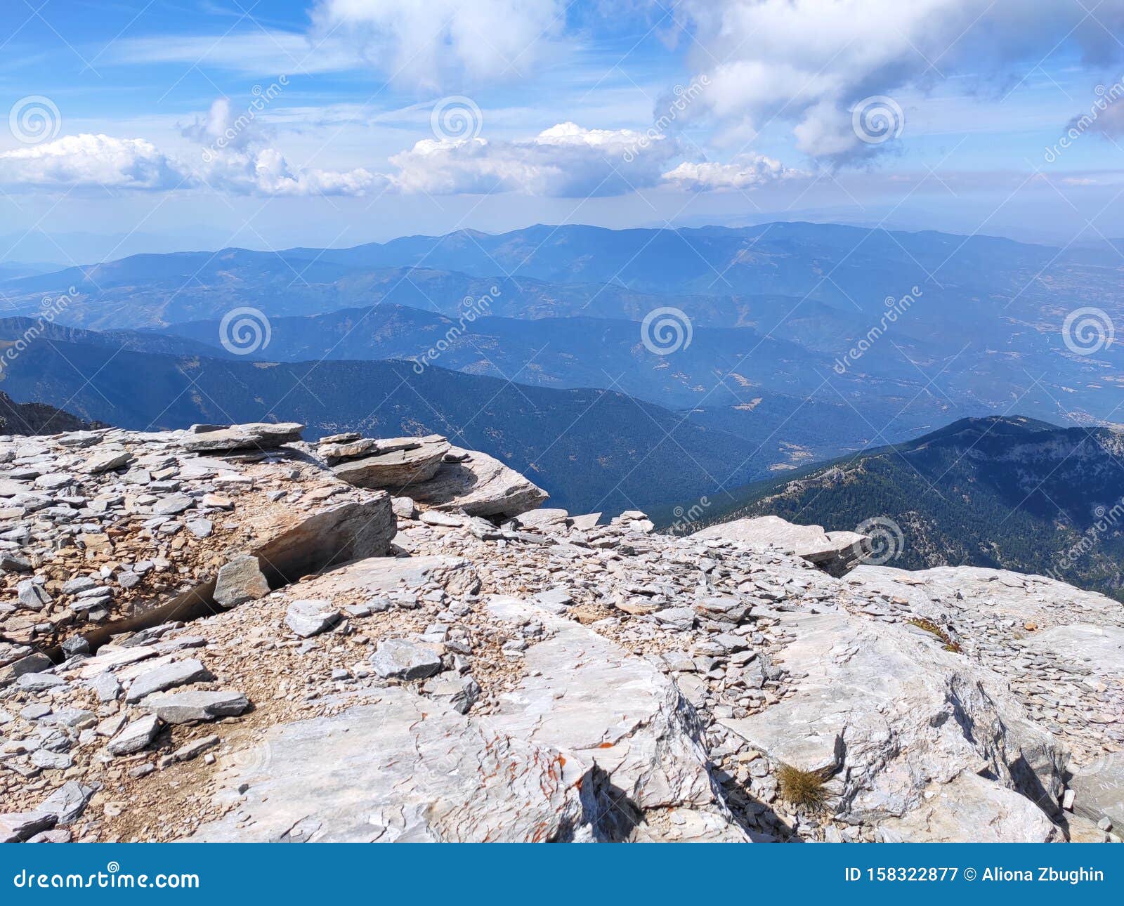 Olympus mountains stock image. Image of clouds, greek - 158322877