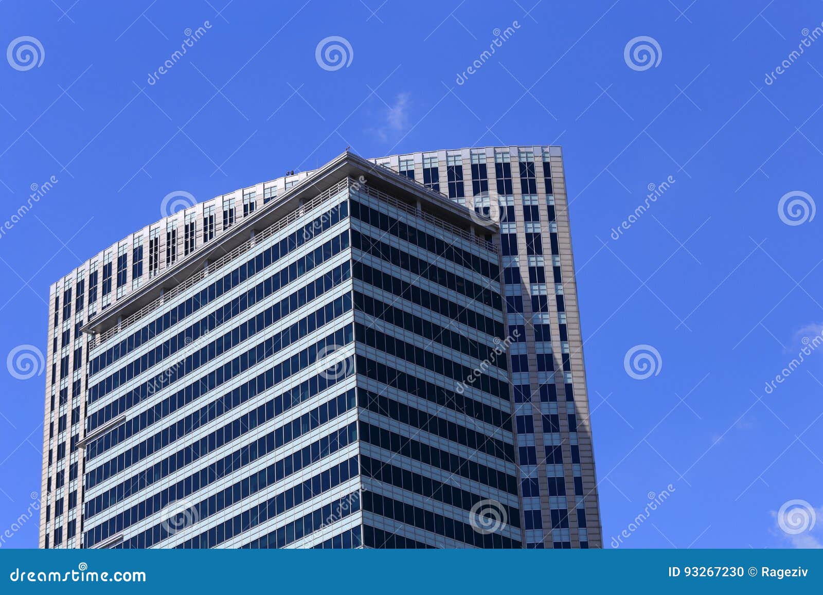 View of the Top of Skyscraper Against the Sky. Example of Modern ...