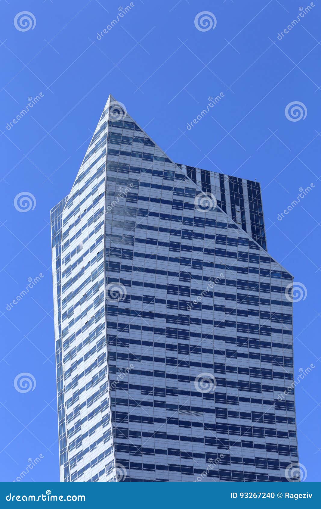 View of the Top of Skyscraper Against the Sky. Example of Modern ...