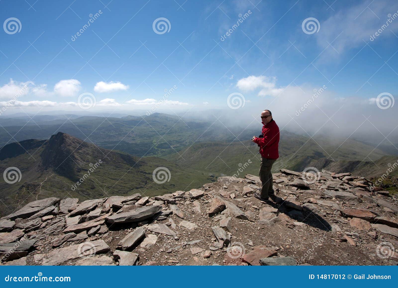 View from the Top of Snowdon Stock Photo - Image of view, north: 14817012