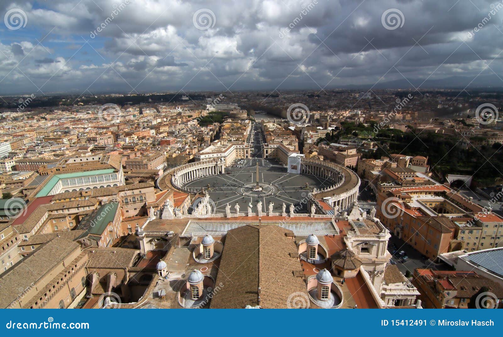 View from the Top of St. Peter S Basilica, Roma Stock Image - Image of ...