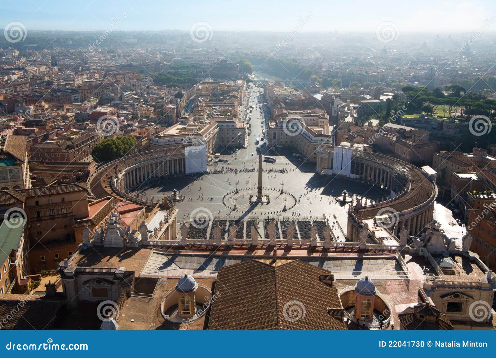 VIEW from the TOP of ST. PETER S BASILICA, ROME Stock Photo - Image of ...