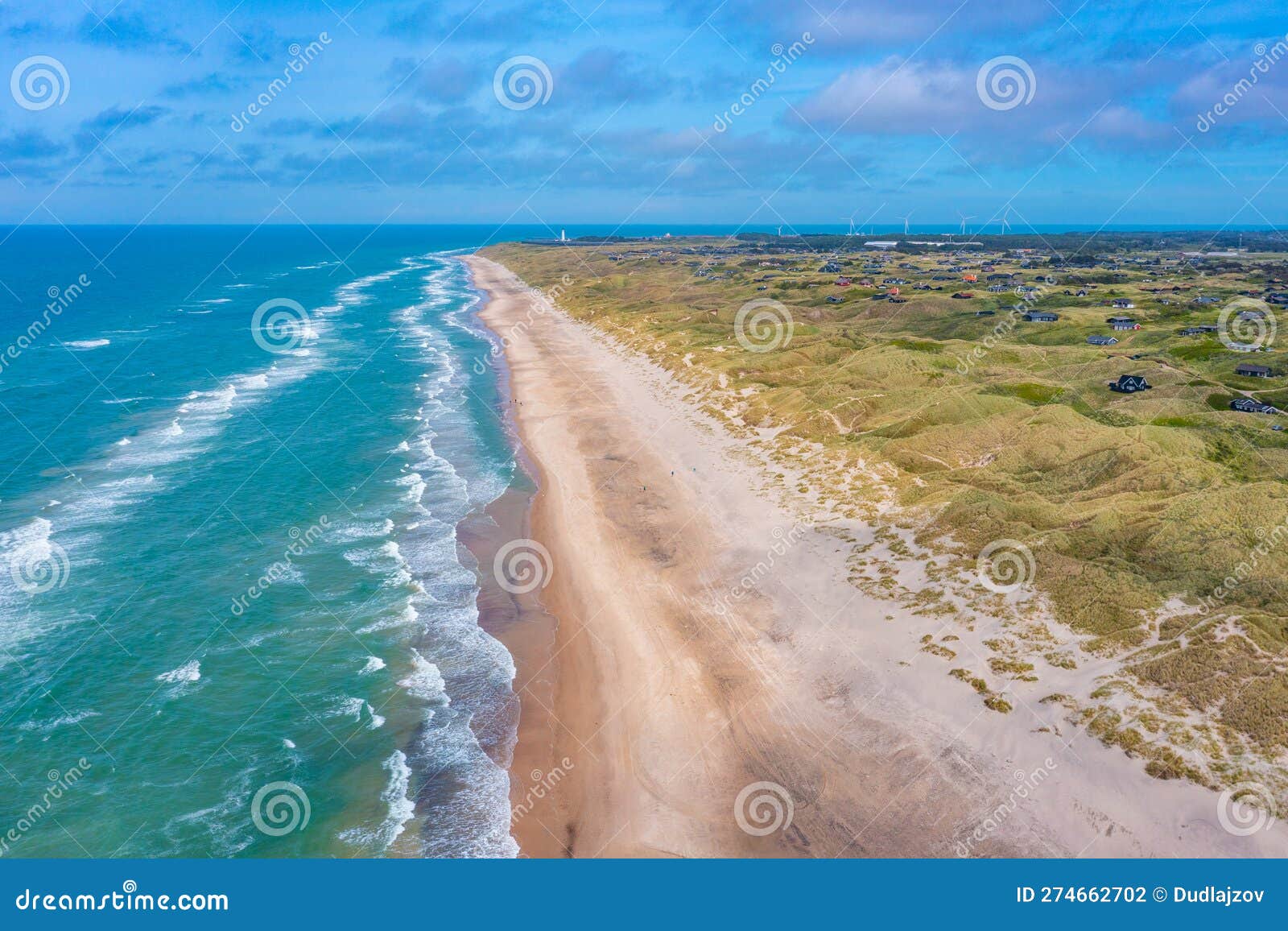 View of Tornby Beach in Denmark Stock Photo - Image of grass, denmark ...