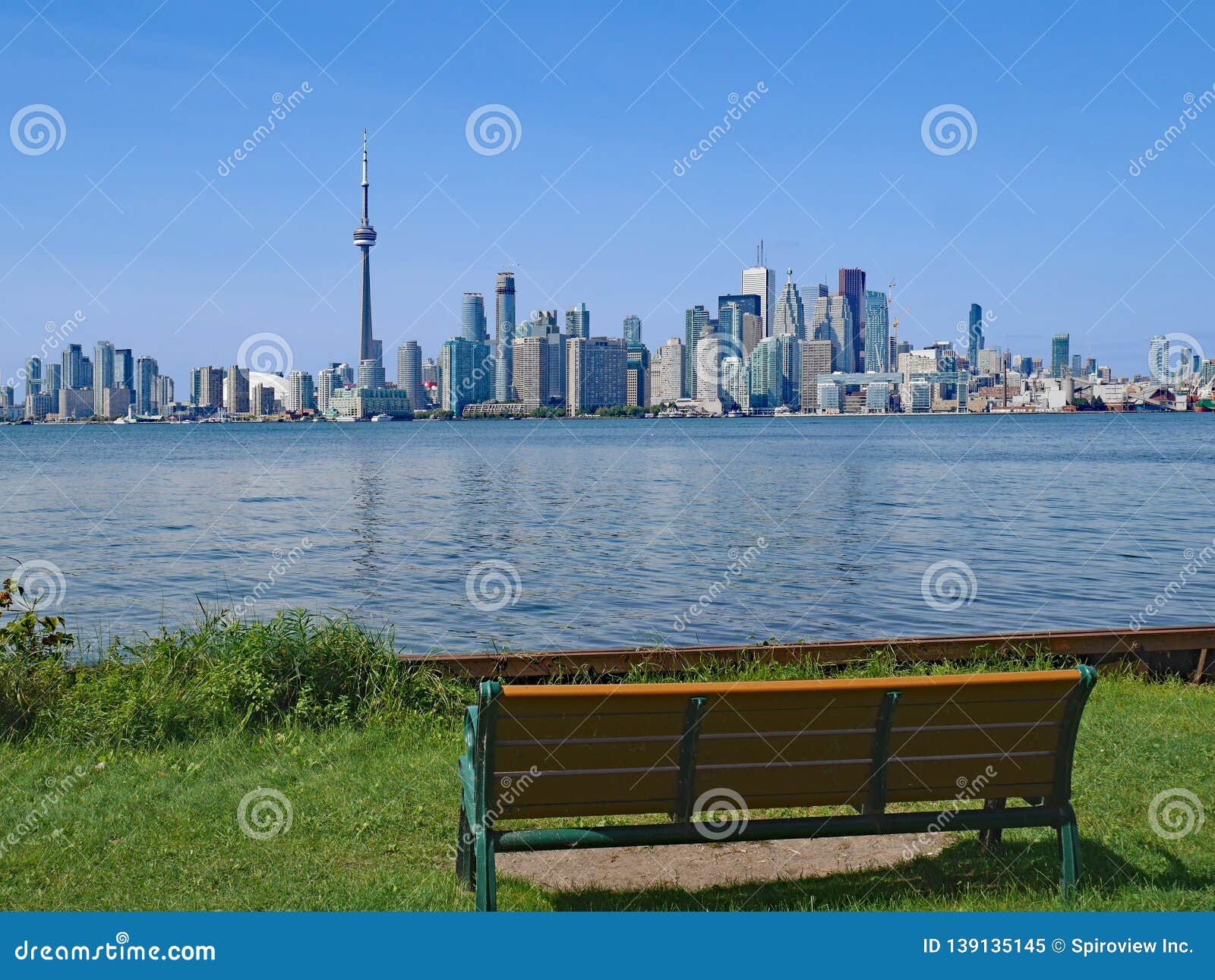 Toronto Skyline from Centre Island Editorial Image - Image of view ...