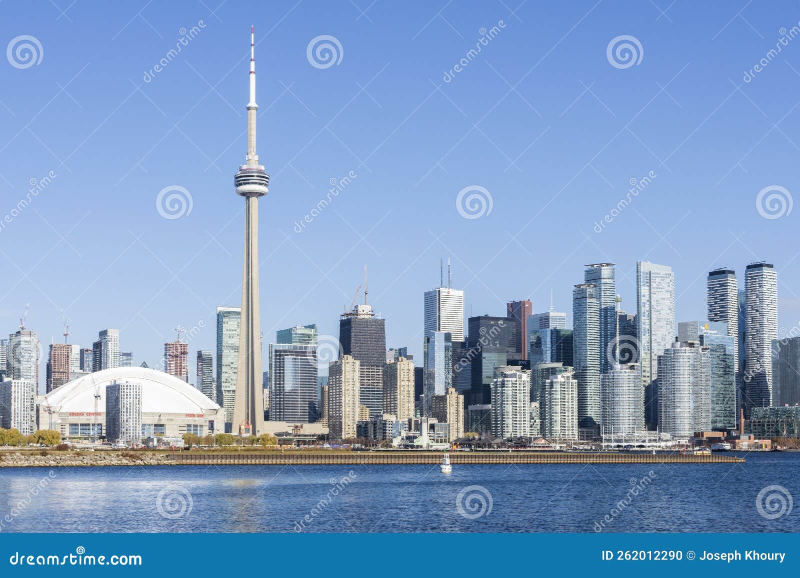 Toronto Skyline, View from Hanlan S Point, Toronto, Ontario, Canada ...