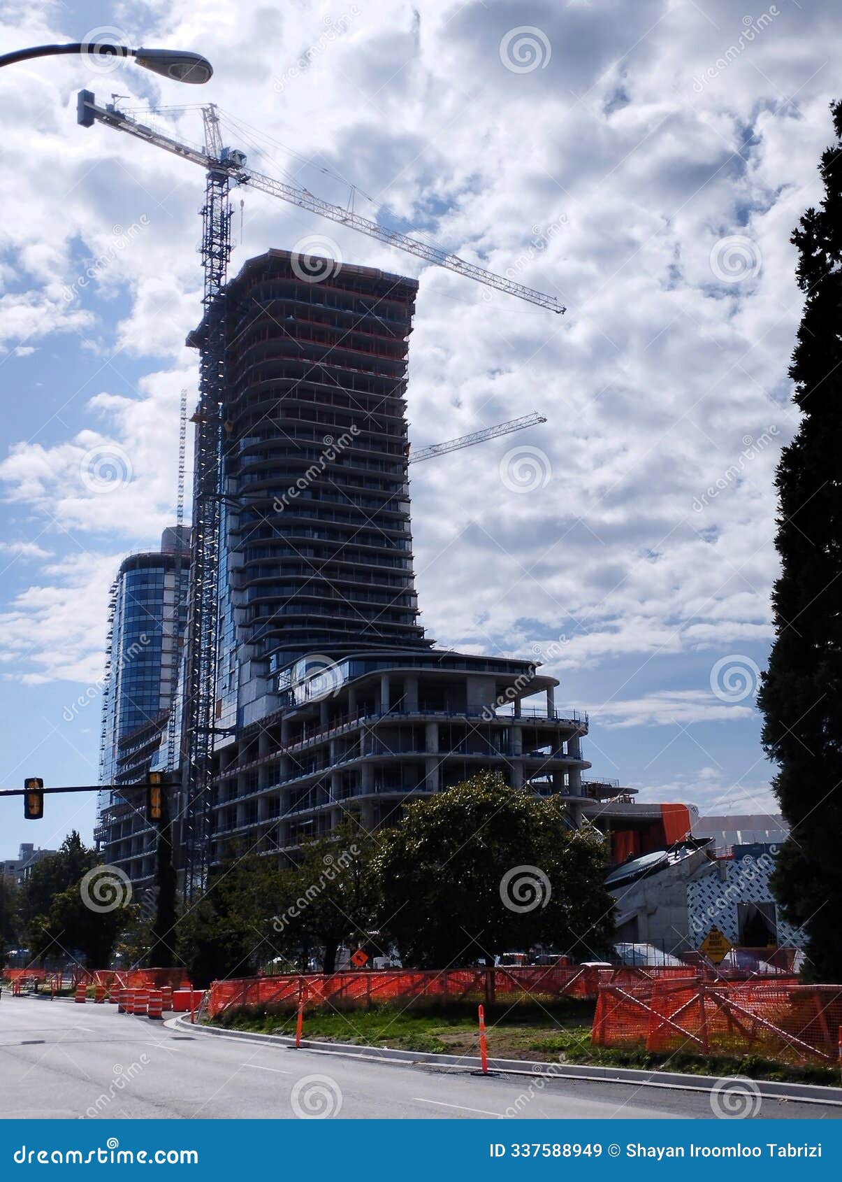 View of a Tower Under Construction in Vancouver Editorial Stock Image ...