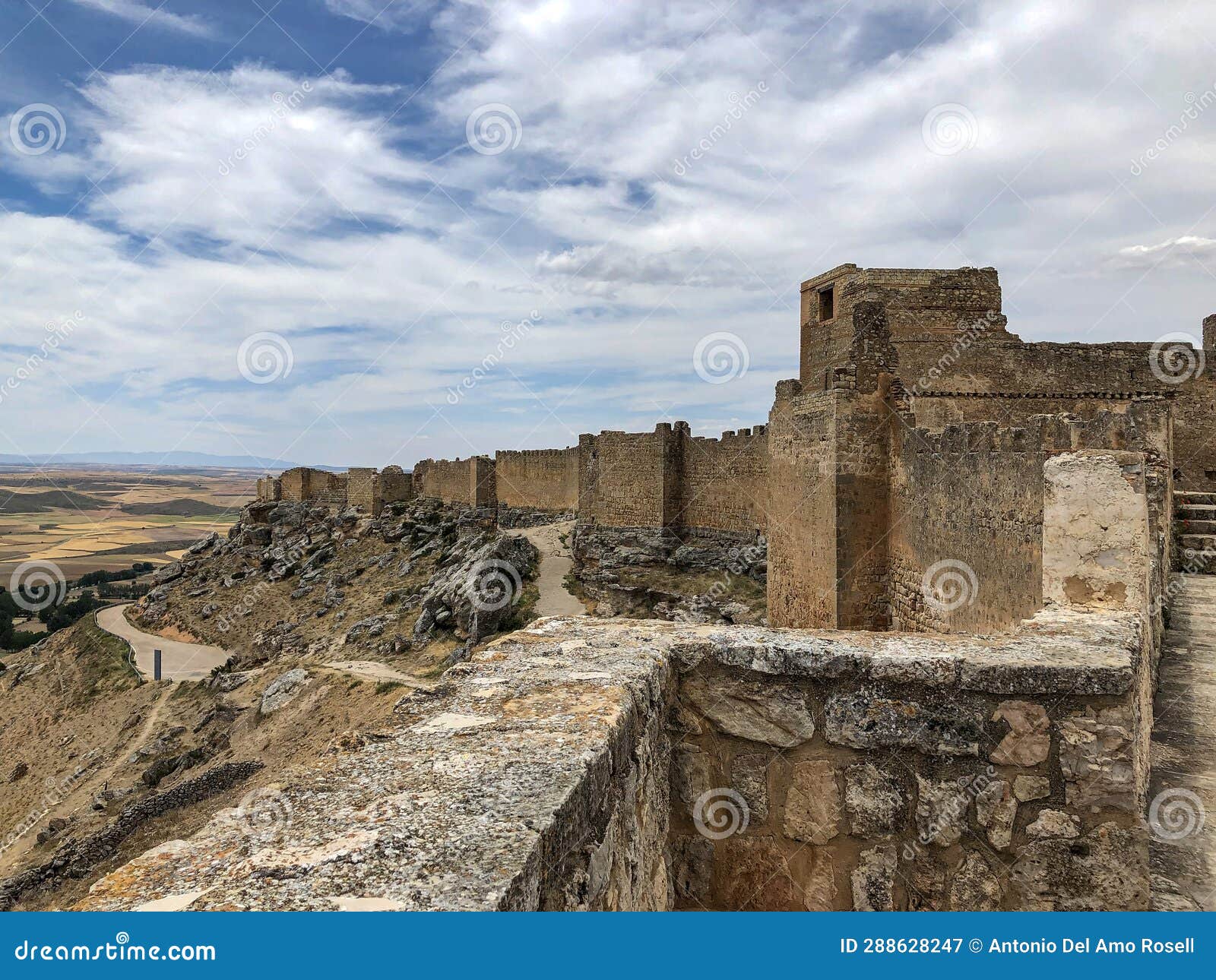 View of the Towers of the Castle of Gormaz-Soria Editorial Photography ...