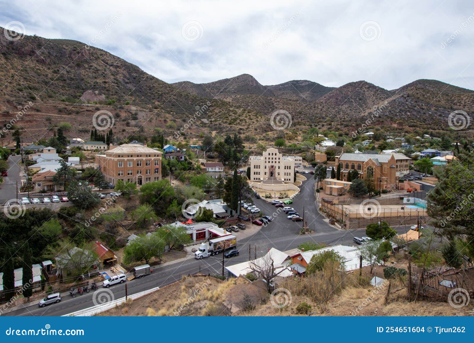 View of the Town of Bisbee, Arizona Stock Photo - Image of town, travel ...