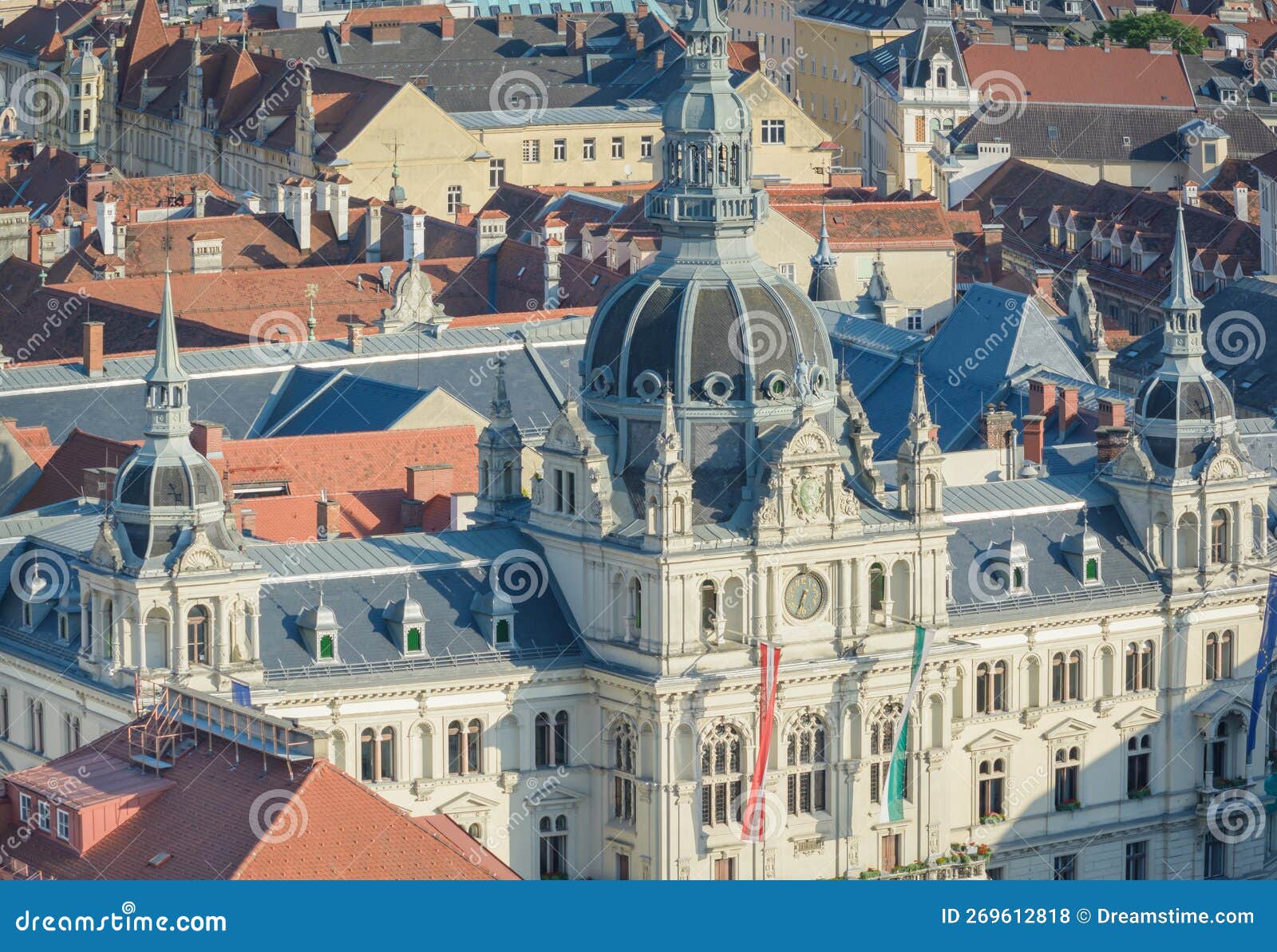 View of the Town Hall Building in Graz, Austria Stock Photo - Image of ...