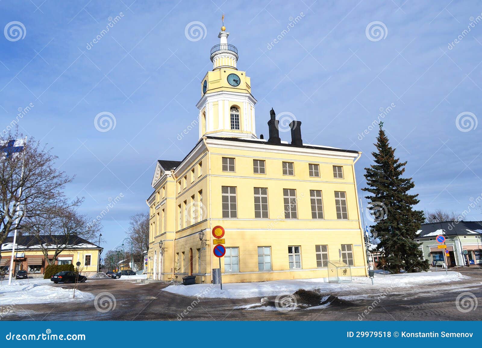Town Hall in Hamina stock photo. Image of style, neoclassicism - 29979518