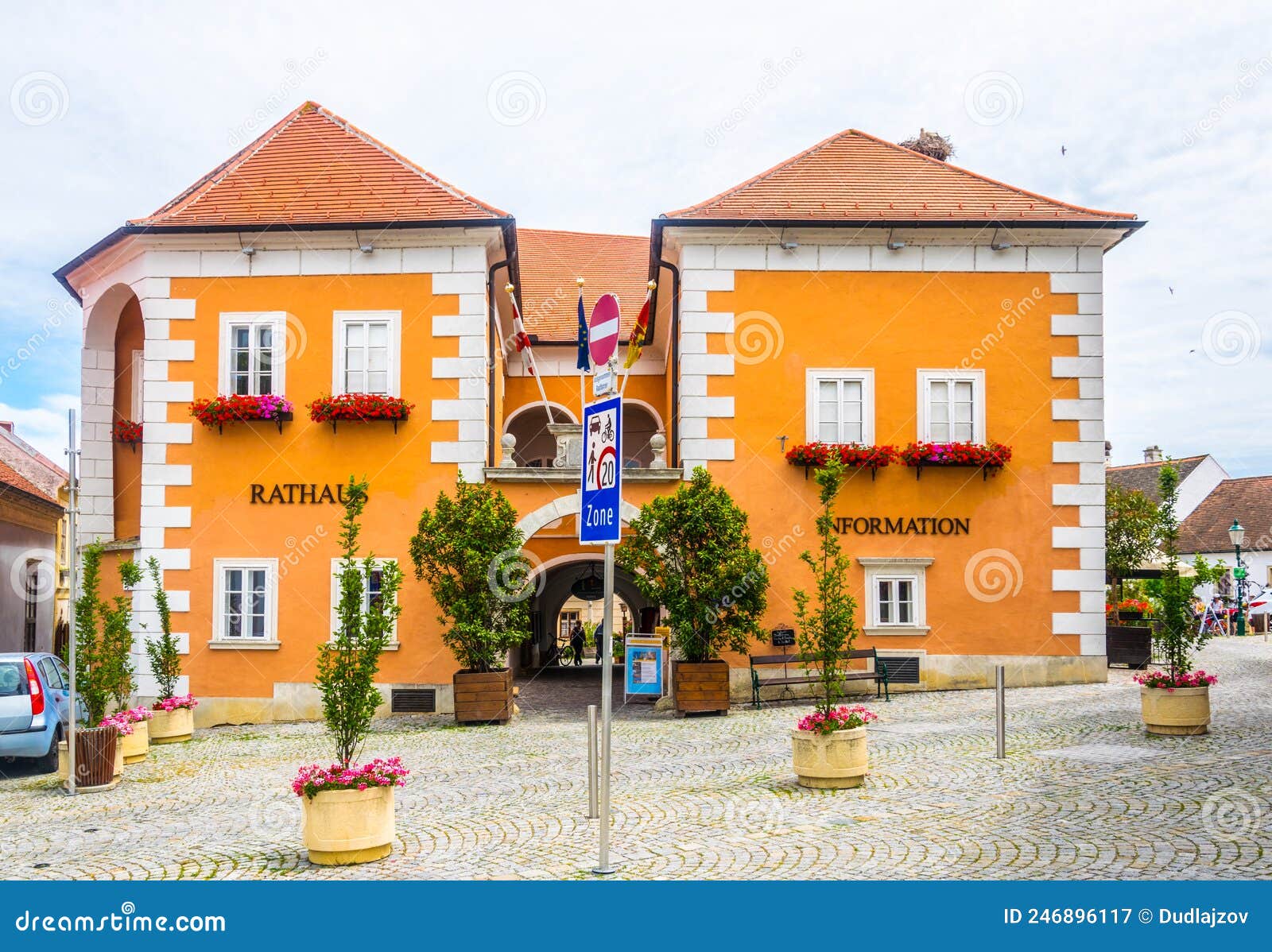 View of a Town Hall - Rathaus - in the Austrian City Rust...IMAGE ...