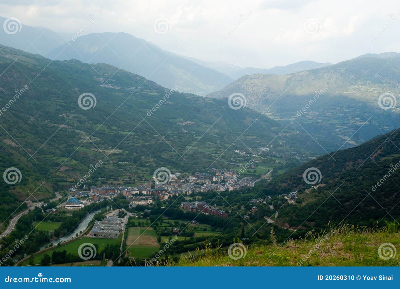 View of the Town Sort in Pyrenees Spain Stock Photo - Image of europe ...