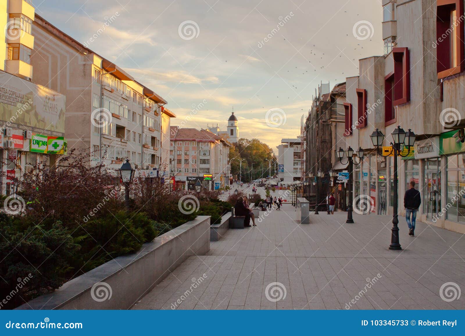 Suceava town square editorial stock photo. Image of suceava - 103345733