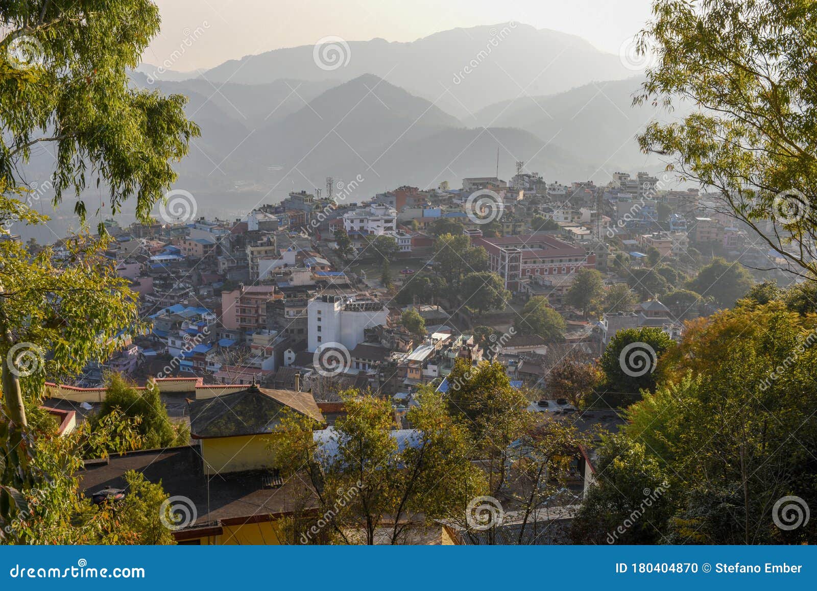 View at the Town of Tansen on Nepal Stock Photo - Image of guesthouse ...