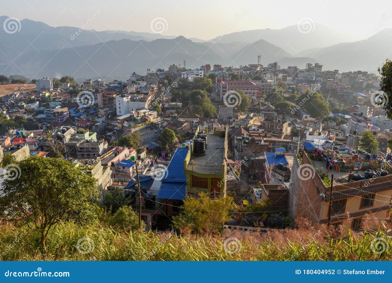 View at the Town of Tansen on Nepal Stock Photo - Image of hotel ...