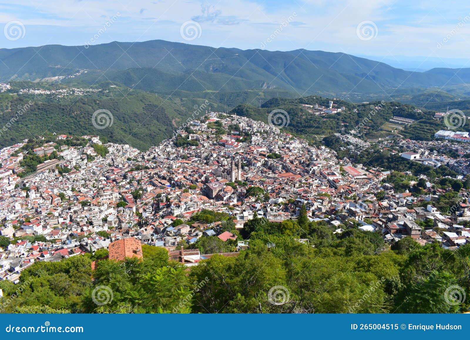 View of the Town of Taxco from the Viewpoint in the Middle of the ...