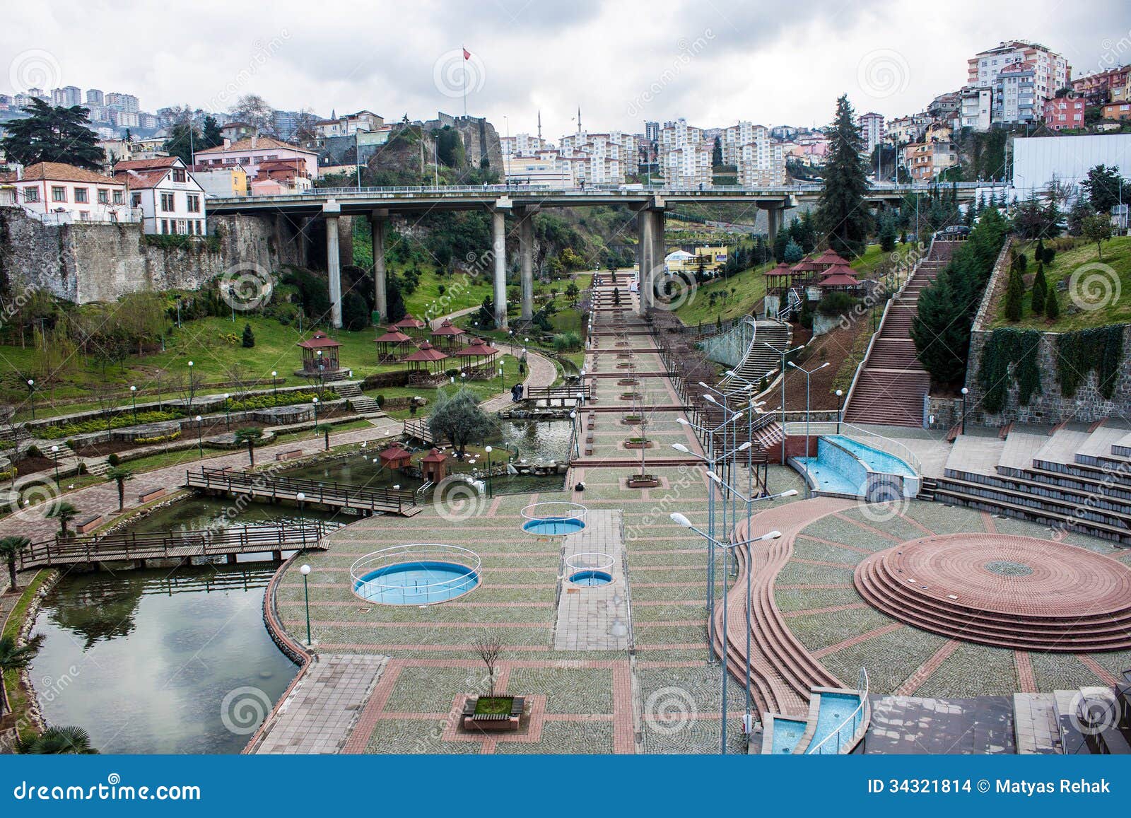View of Trabzon stock photo. Image of mountain, building - 34321814