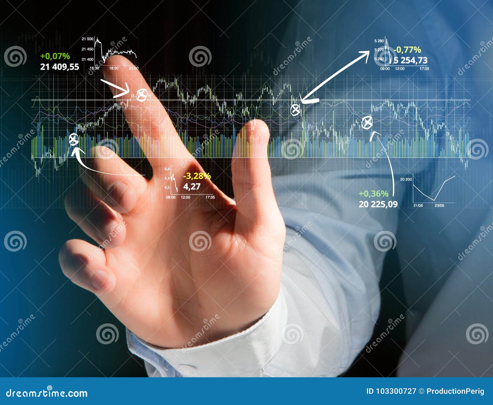 Trading Forex Data Information Displayed on a Stock Exchange Int Stock ...