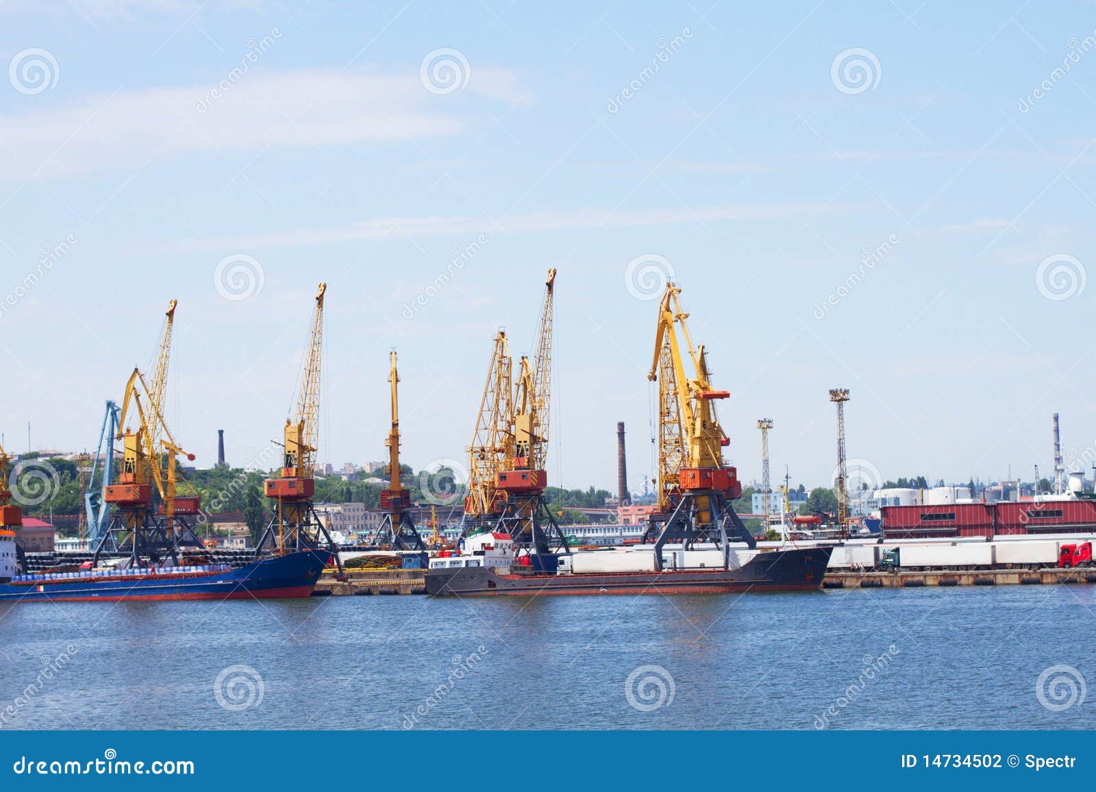 View on trading port stock photo. Image of locks, european - 14734502
