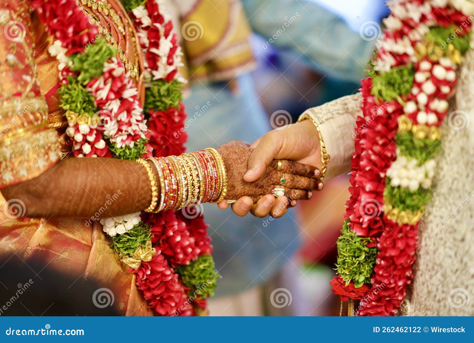 View at a Traditional Indian Wedding Rite Stock Photo - Image of ...