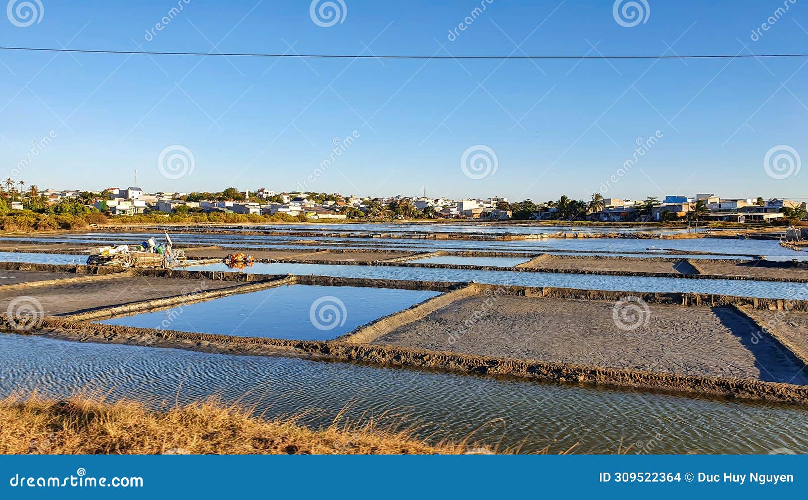 View of Traditional Salt Field in Central Vietnam. Stock Photo - Image ...