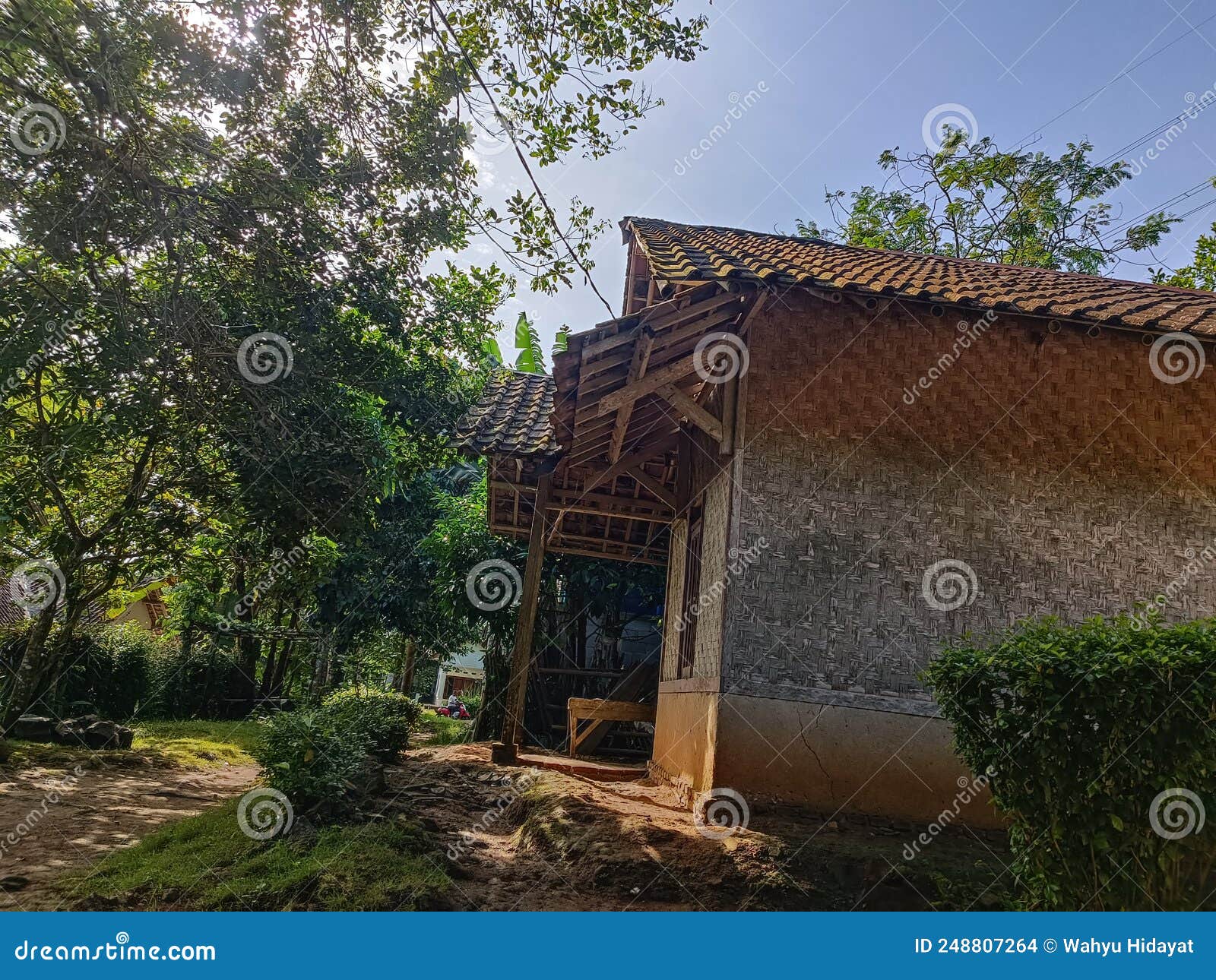 View of Traditional West Java House Stock Photo - Image of west, tree ...