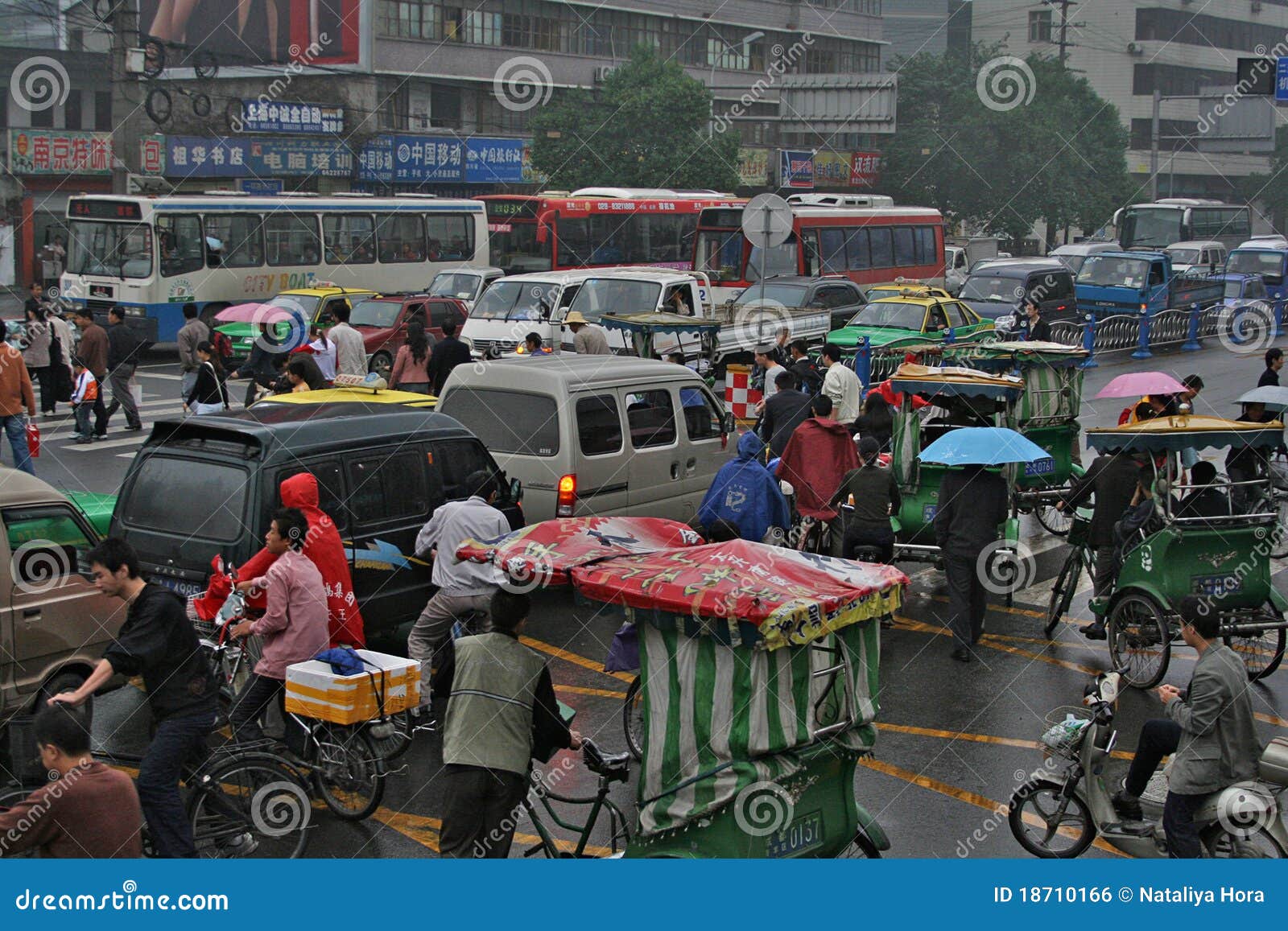 View on the Traffic Jam on Crossroad, China Editorial Photo - Image of ...