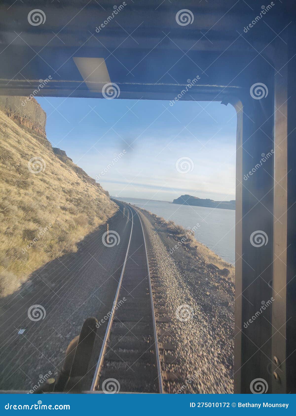 View from the Train Caboose Stock Photo - Image of view, water: 275010172