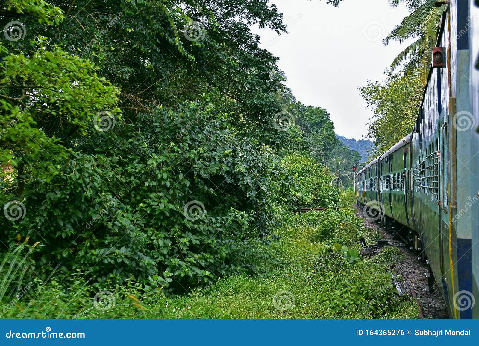 View from the Train in a Curve Stock Photo - Image of rail, indian ...