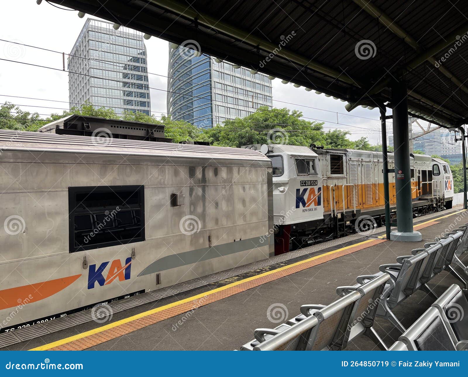 View of a Train that Just Arrived at the Station Editorial Stock Image ...