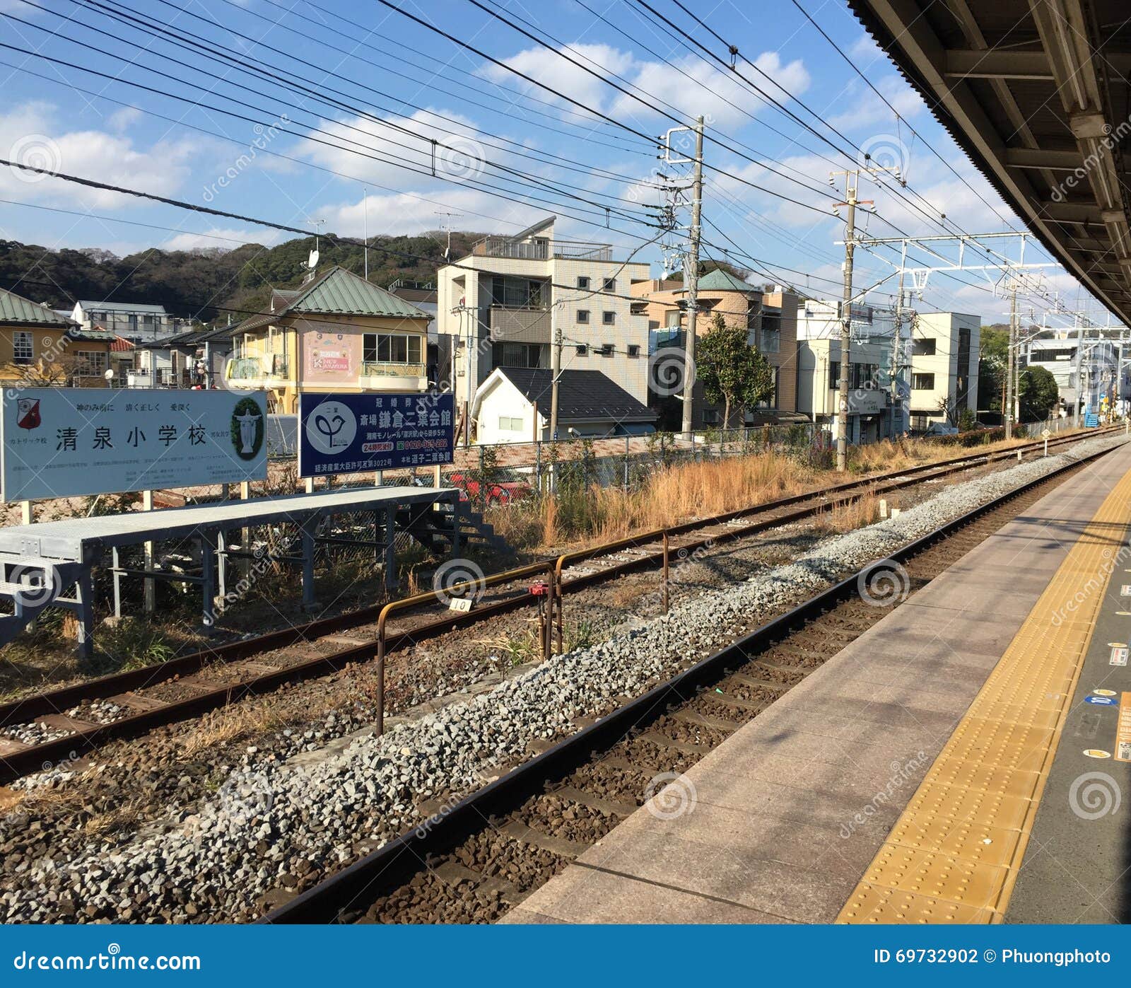 View of the Train Station in Kamakura, Japan Editorial Photography ...