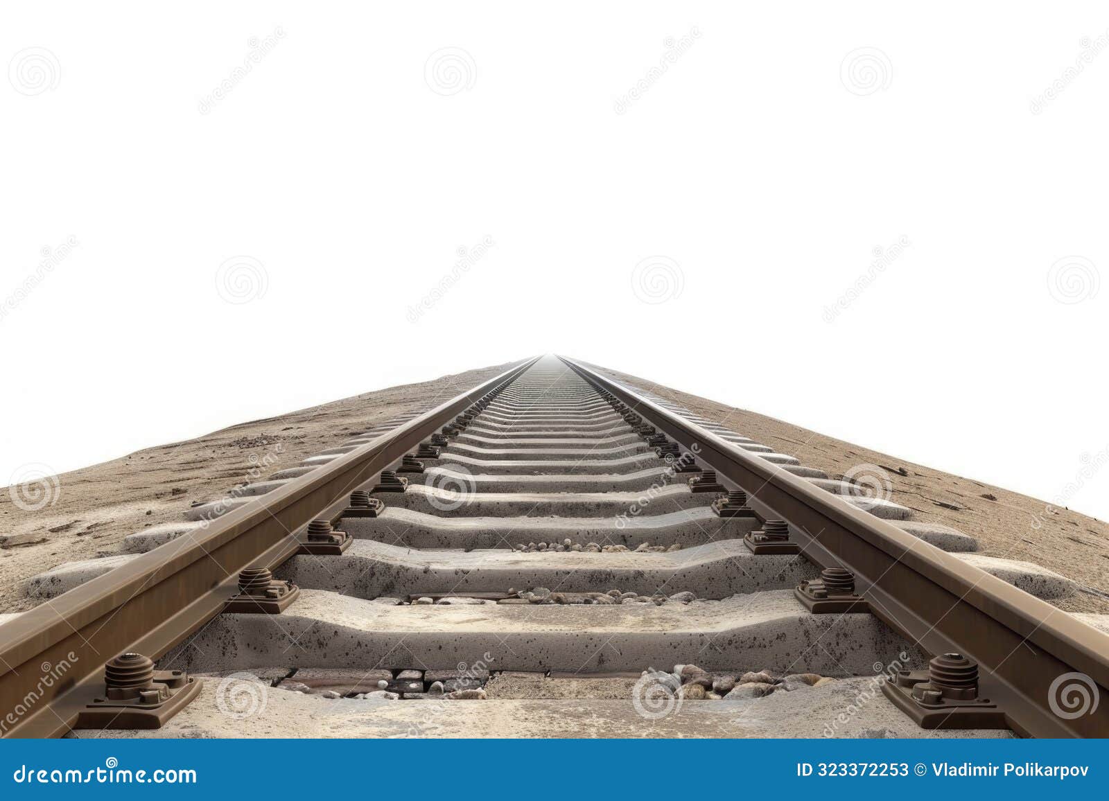 A View of a Train Track from the Ground, Useful for Backgrounds or ...