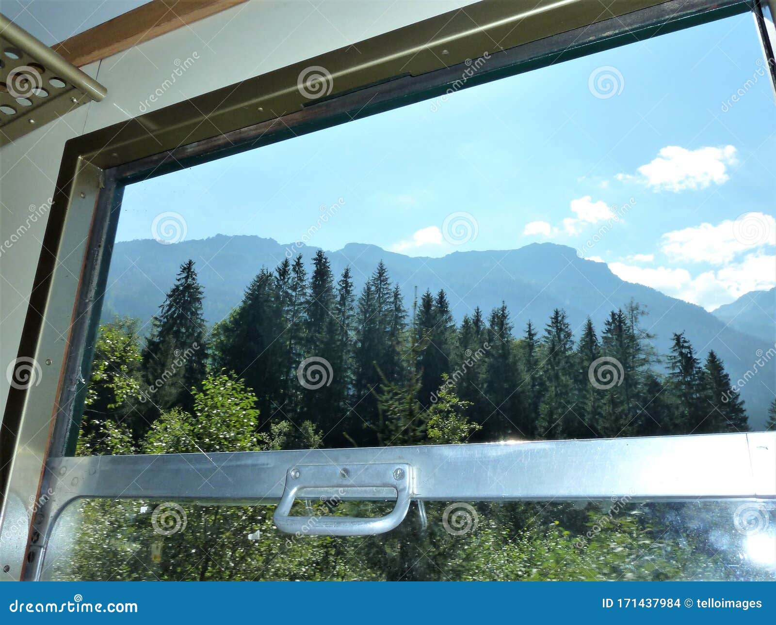 View through a Train Window in Austria Stock Photo - Image of concept ...