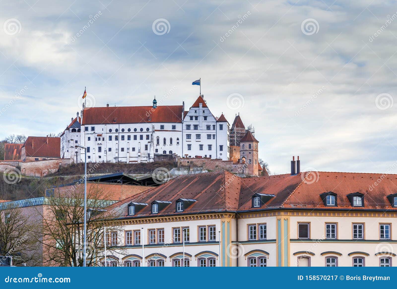 View of Trausnitz Castle, Landshut, Germany Stock Image - Image of ...