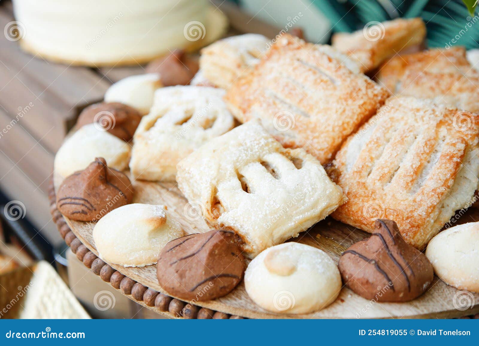 German Pastries, Strudel, Platter Stock Image - Image of european ...
