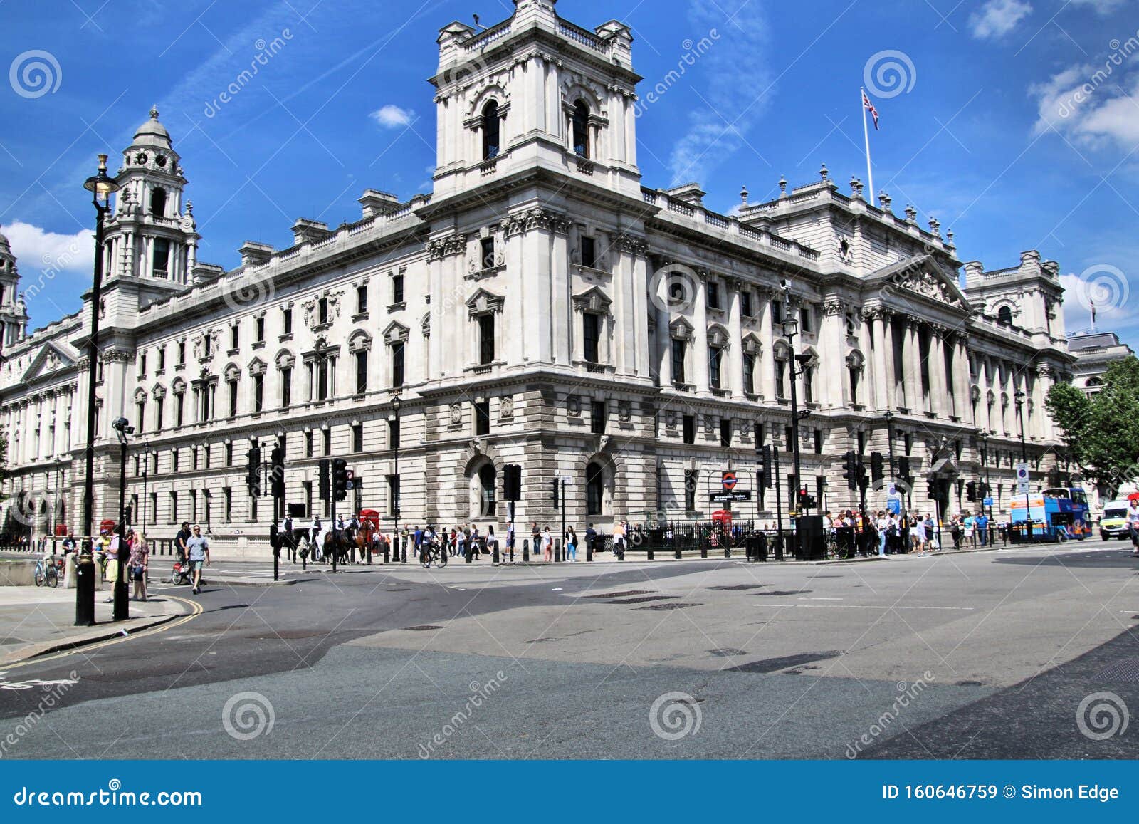 A View of the Treasury Building Editorial Stock Image - Image of ...