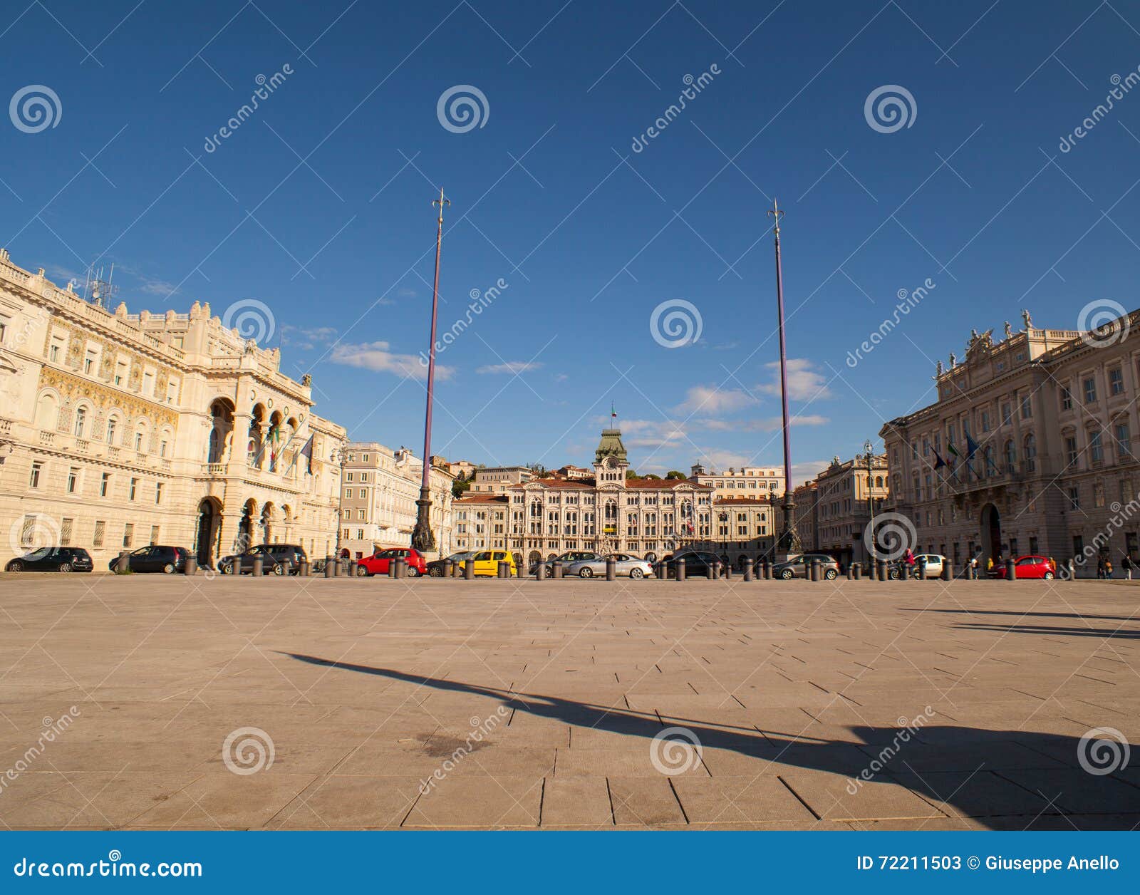 View of Trieste square stock image. Image of metropolis - 72211503