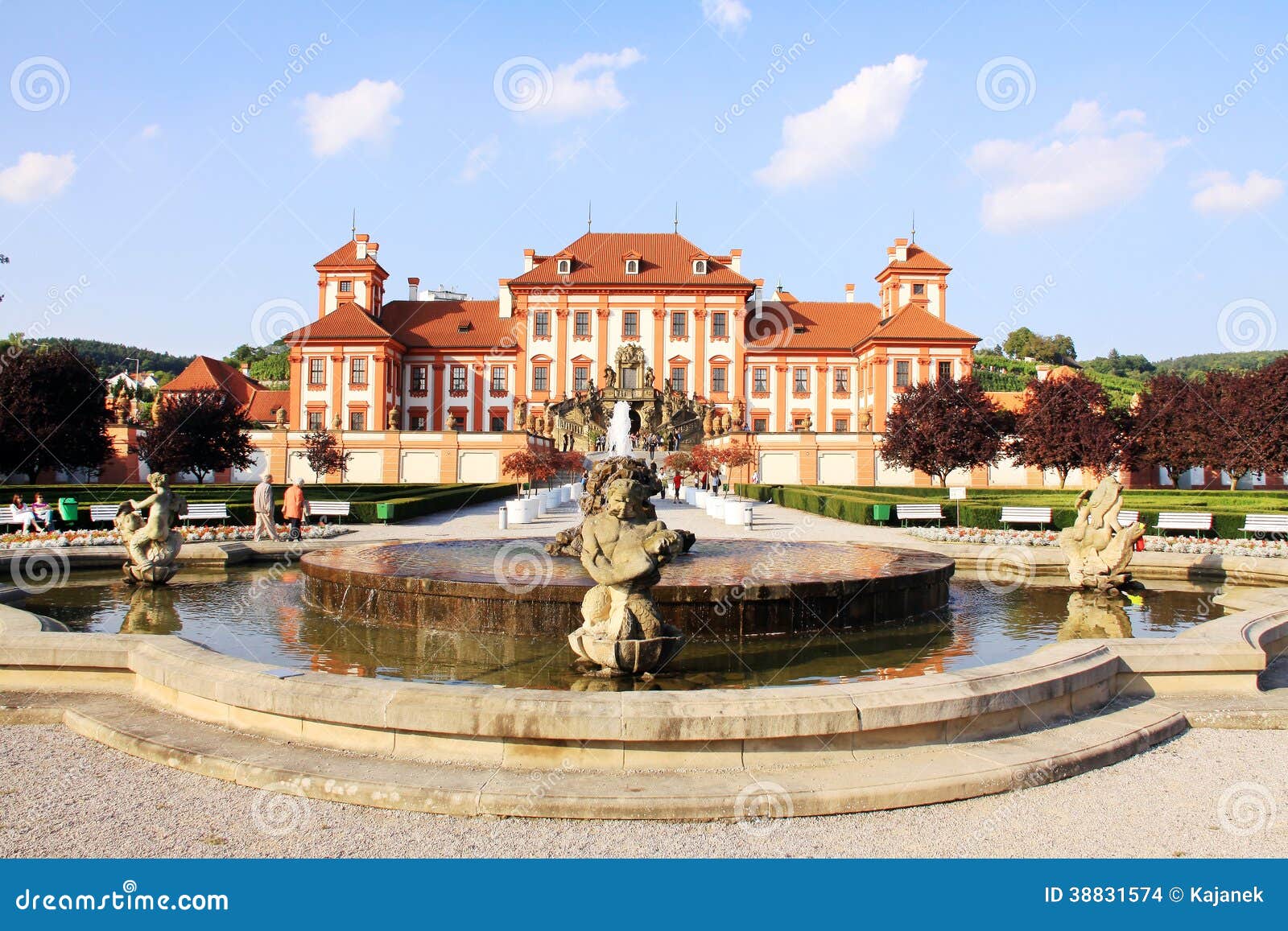 View on the Troja Chateau in Prague Stock Photo - Image of castle ...