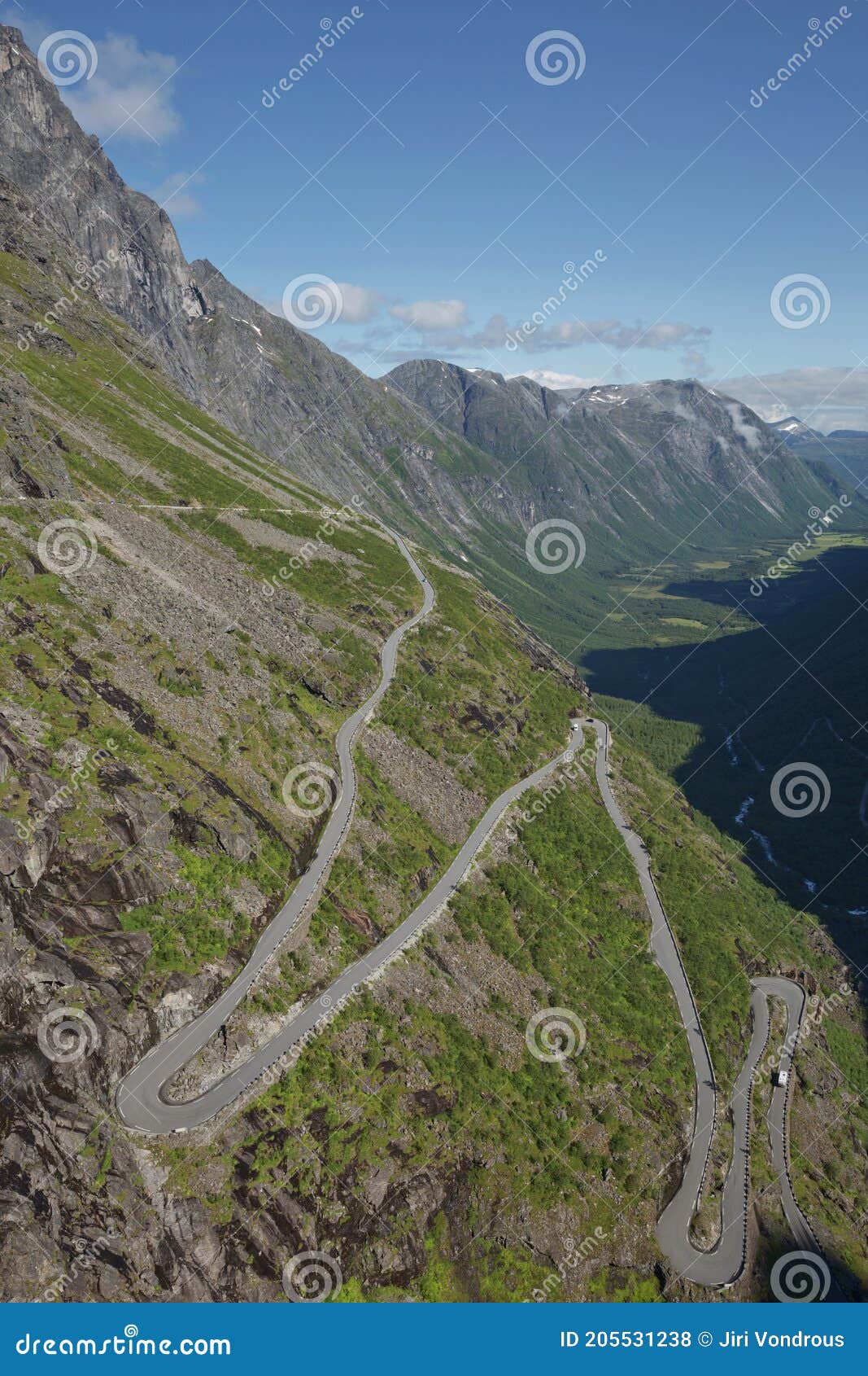 View of Trollstigen or Trolls Path Which is a Serpentine Mountain Road ...